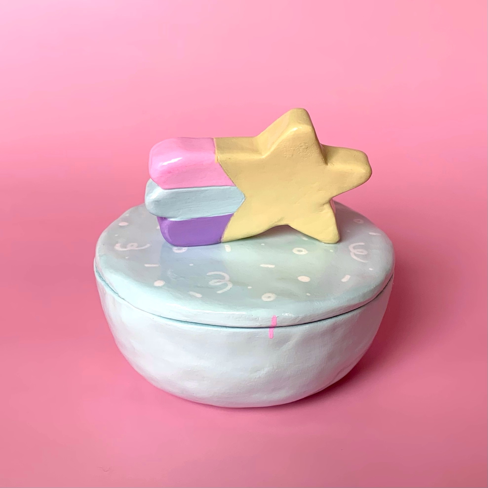 Clay box - shooting star - Mizo atelier