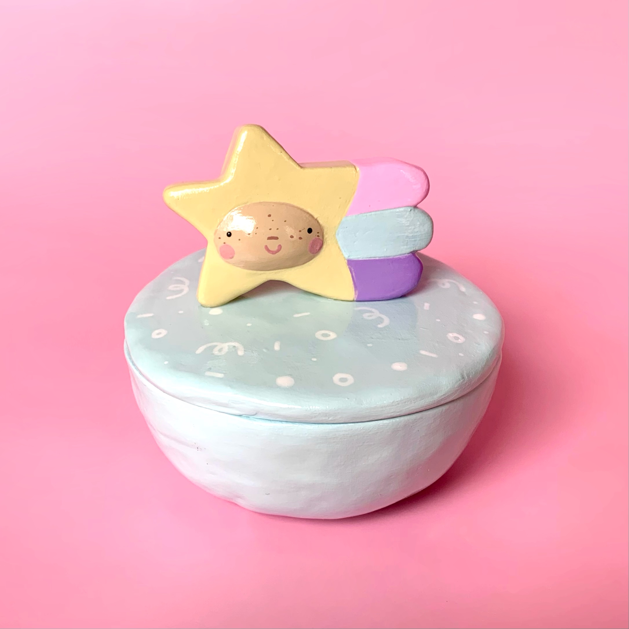 Clay box - shooting star - Mizo atelier